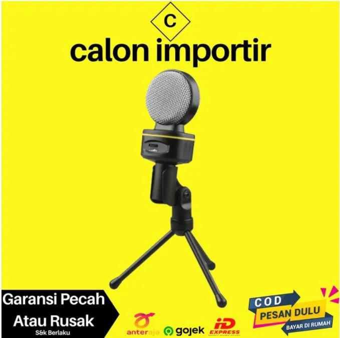 Mic Microphone Condenser Recording Murah Low Budget Port Jack 3.5mm Hp ...