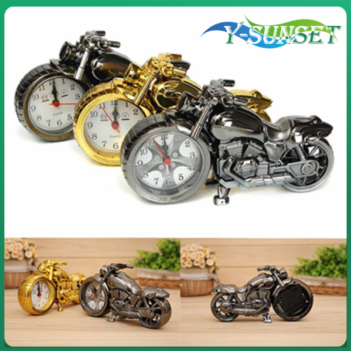 【In Stock 】Cool Motorcycle Motorbike Quartz Alarm Clock Creative Desk ...