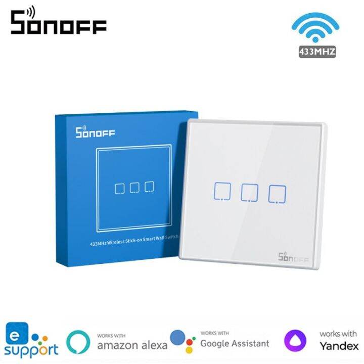 SONOFF RF Remote Controller 86 Type Wall Panel Sticky 433MHz RF Remote ...