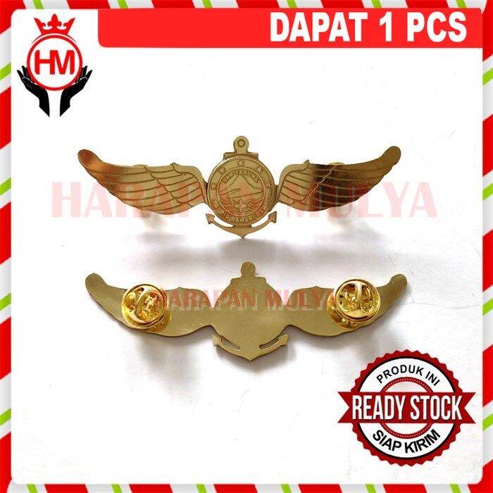 Lencana Pin Wing Sar Taruna Wing Logo Sar Taruna Ful Logam Kuningan ...