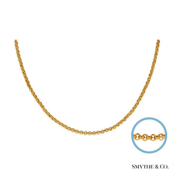Stainless Steel Hypoallergenic Yellow Gold 2mm Taoko Chain Necklace by ...