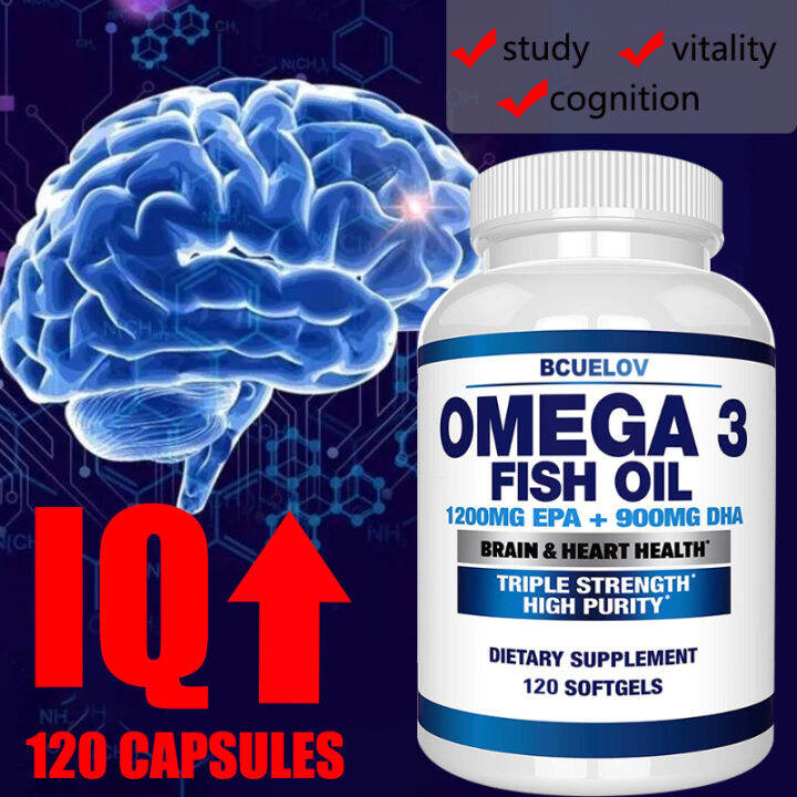 Omega 3 Fish Oil 4,080 mg - Boost Energy, Boost Brain Function ...