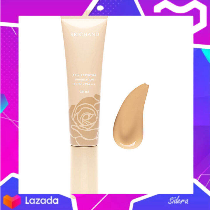 Srichand ศรีจันทร์ สกิน เอสเซนเชี่ยล ฟาวน์เดชั่น SPF50+ PA++++ 30มล #130 เนเชอรัล | Lazada.co.th