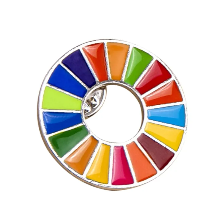 The Sustainable Development Goals Brooch United Nations SDGs Rainbow ...