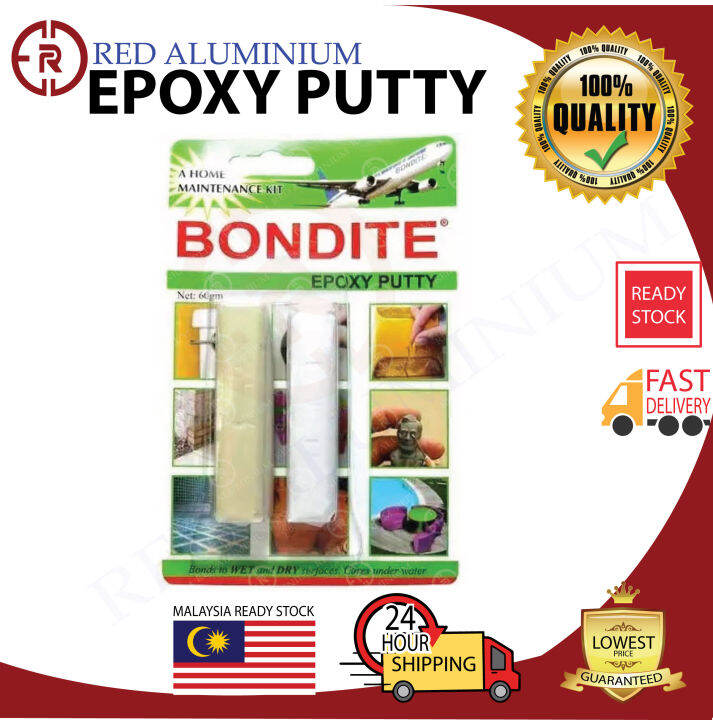 Bondite Epoxy Putty Bond to Wet and Dry surface Bondite Epoxy Putty Glue (60gm) | Lazada