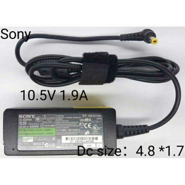 ♥ Sony 10.5V 1.9A 20W DC size:4.8 x1.7 MM Laptop Charger Ac Adapter ...