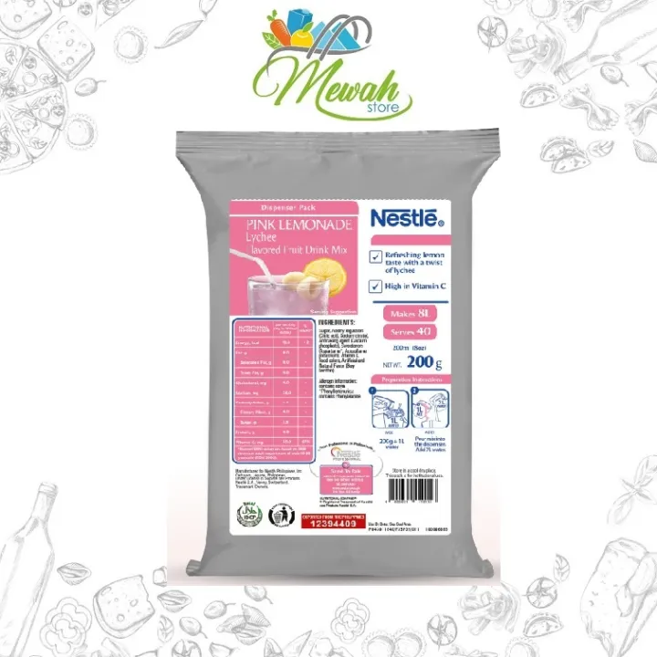 Nestle Pink Lemonade Lychee 200g | Lazada