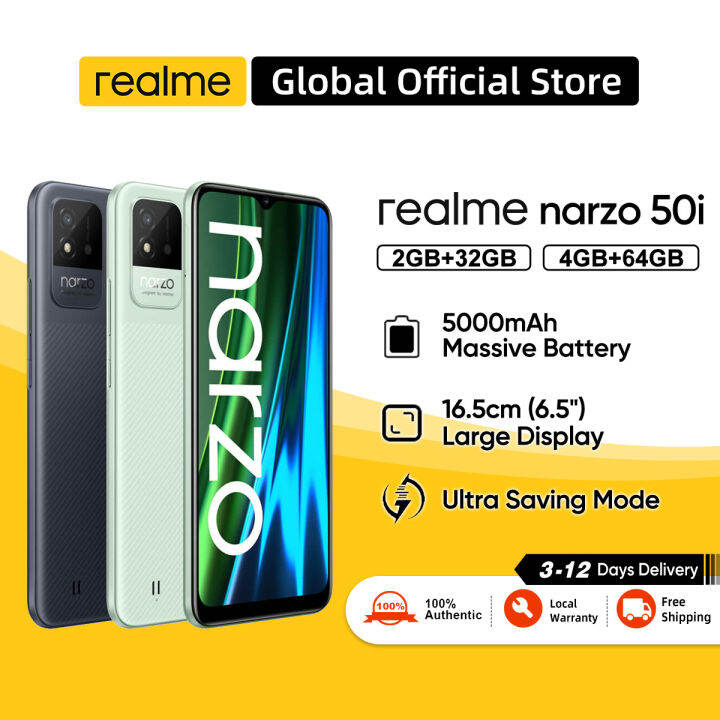 realme narzo 50i Smartphone 5000mAh Battery 6.5'' Large Display Global Version 1 Year Local ...