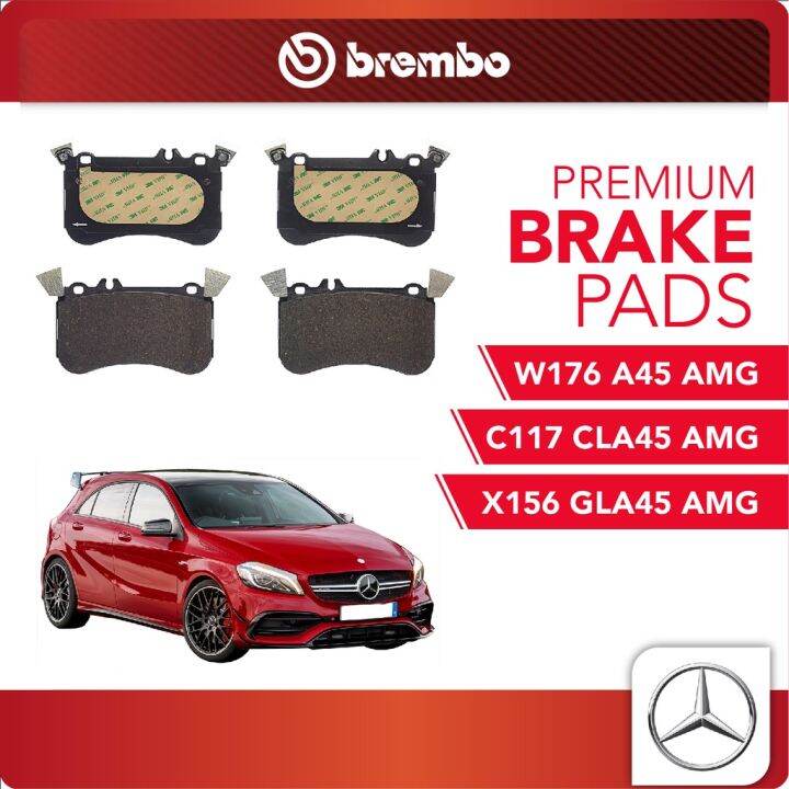 BREMBO Front Brake Pads (1 set) - Mercedes W176 A45 AMG, Mercedes C117 CLA45 AMG ,X156 GLA45 AMG ...
