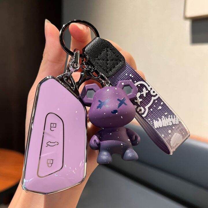 TPU Car Key Case For VW Volkswagen Golf 8 MK8 ID3 ID4 Cupra Skoda ...