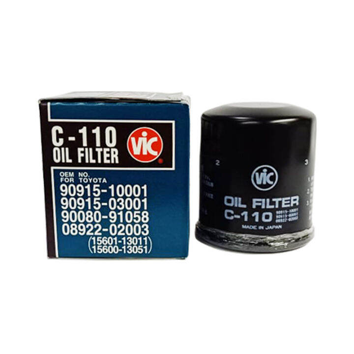 VIC C-110 Oil Filter for Toyota Corolla, Echo, Rush, Camry, Vios & Suzuki F6A | Lazada PH