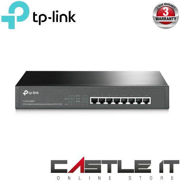 TP-Link TL-SG1008MP 8-Port Gigabit Desktop/Rackmount Network Ethernet ...