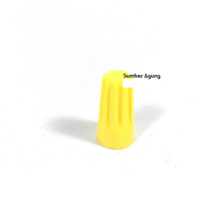 Dop Sambungan Kabel Lasdop Screw On Wire 4mm Yellow XLS 4 Tutup Kabel ...