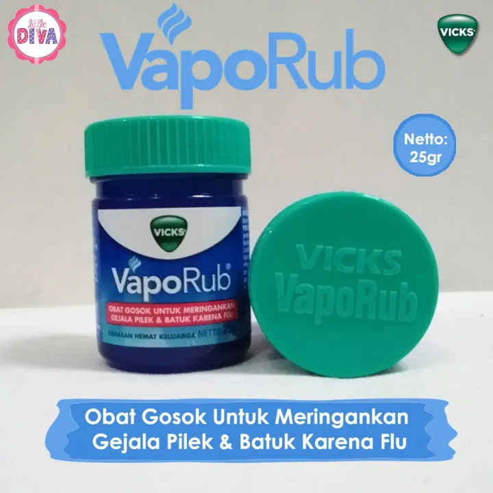 VICKS VAPORUB 10gr & 25gr - Kemasan Saku - Obat Gosok untuk Pilek ...
