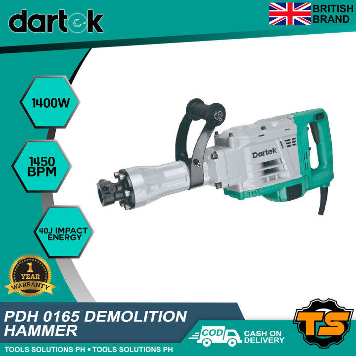 Dartek HEX Demolition Hammer 1400W PDH 0165 30mm | Lazada PH