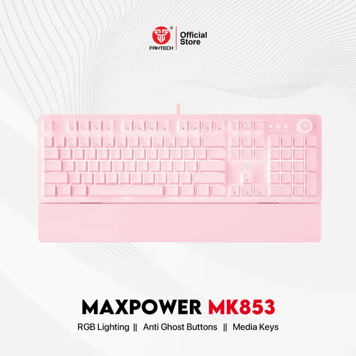 Fantech SAKURA EDITION MAXPOWER MK853 Mechanical Keyboard Gaming ...
