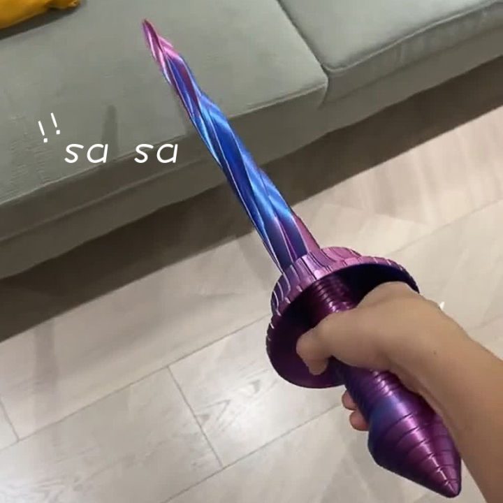 Sanhez】3d Printing Retractable Sword 3d Printing Toy Spiral Folding