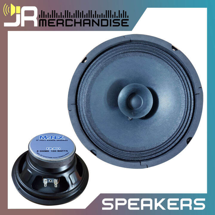 Manex FR-801 8" 100 watts 8 ohms Hi-Fi Full Range Speaker No Screen ...