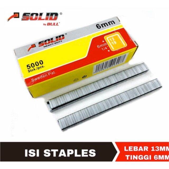 Isi Staples Tembak 6mm Solid | Lazada Indonesia