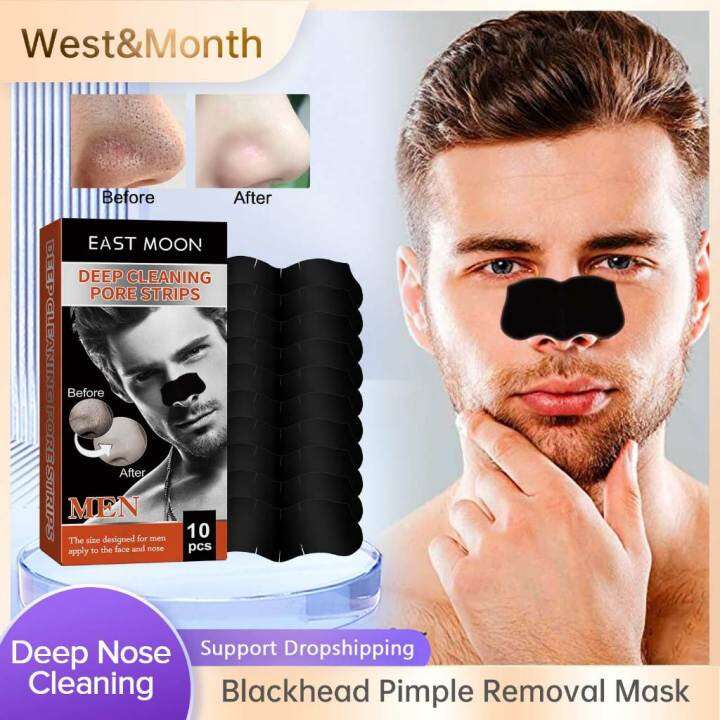 10pcs Box Blackhead Pimple Removal Strips Instant Deep Cleansing Shrink