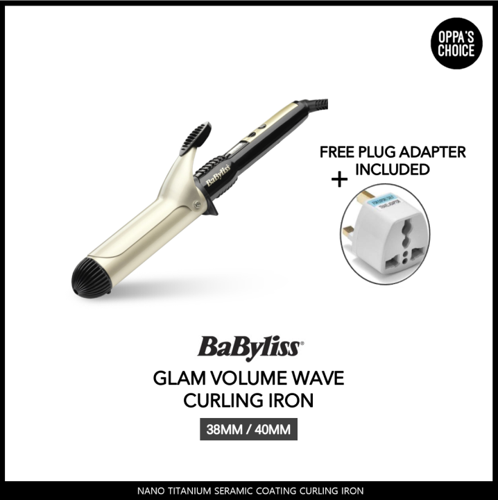 [ใหม่] BABYLISS GLAM VOLUME WAVE CURLING IRON(38MM/40MM) | Lazada.co.th