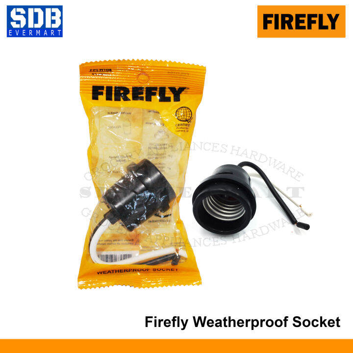 Firefly-Socket Weatherproof Rubber Receptacle-4A E27-[FELH104]-1pc ...