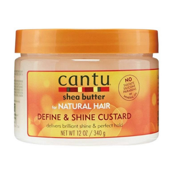 Cantu Shea Butter Define & Shine Custard for Natural Hair, 12 oz. / 340 ...