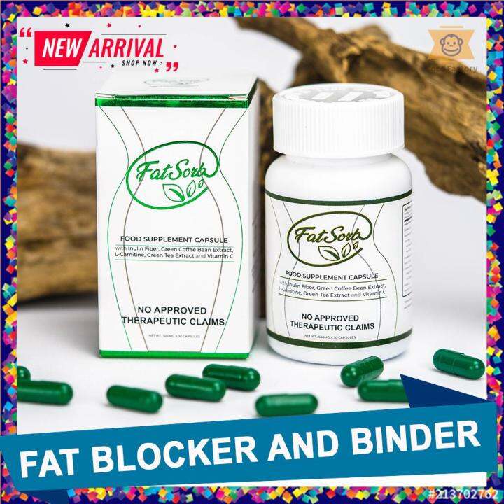 FATSORB Fat Blocker with Inulin Fiber, Green Coffee Bean Extract, L ...