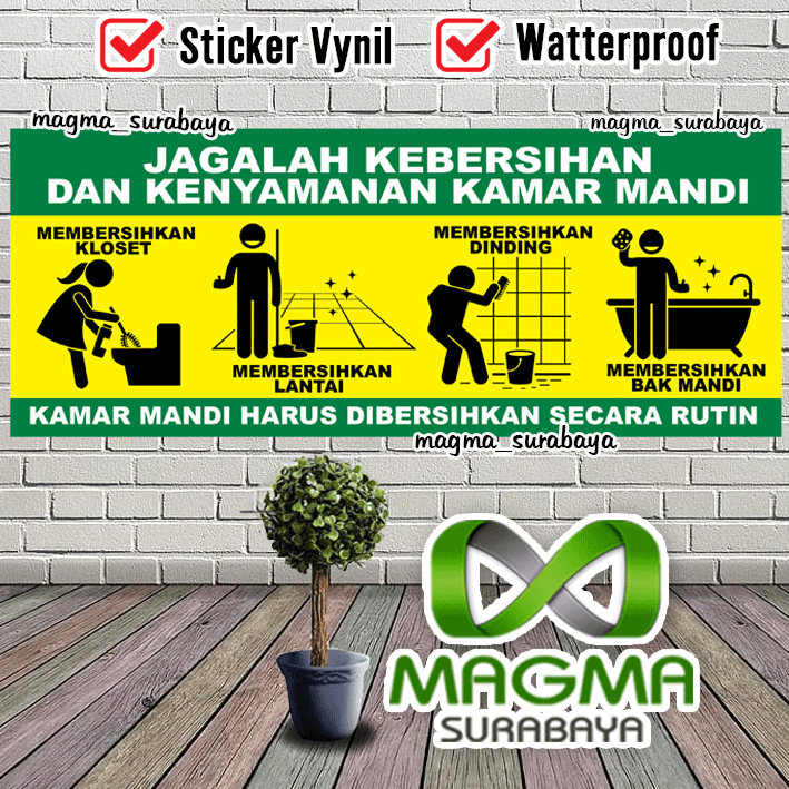 stiker JAGALAH KEBERSIHAN DAN KENYAMANAN KAMAR MANDI - Bersihkan kamar ... stiker JAGALAH KEBERSIHAN DAN KENYAMANAN KAMAR MANDI - Bersihkan kamar ...