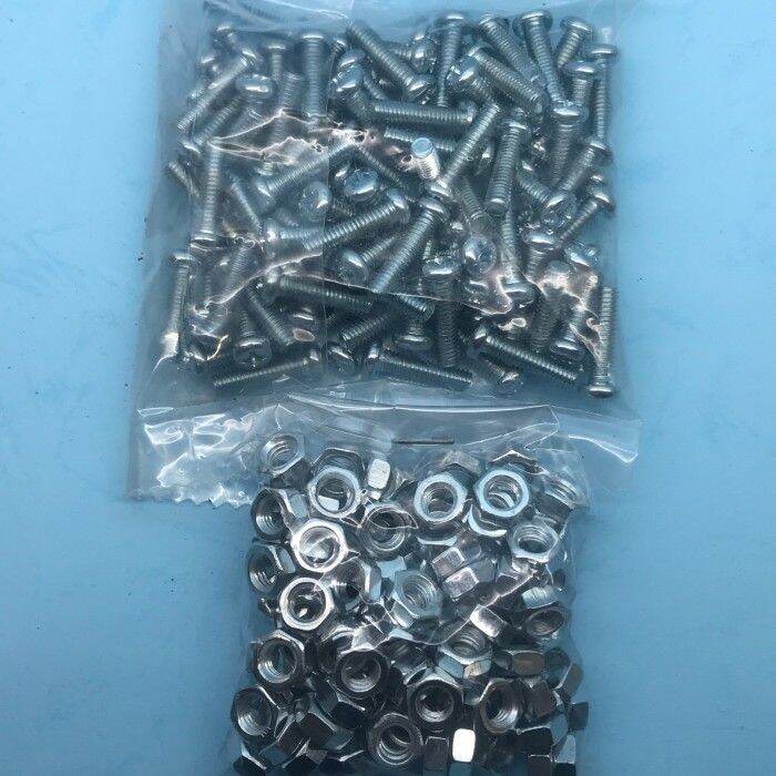 (Paket 100 pcs) Baud/Baut JP obeng + Mur 7 4mm x 1,5 cm | Lazada Indonesia