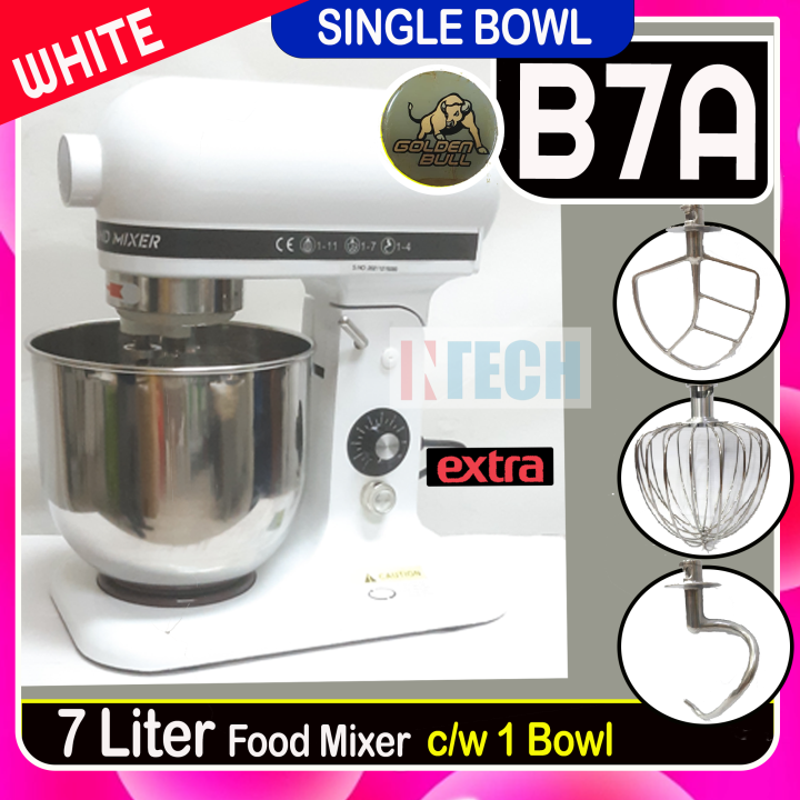 GOLDEN BULL B7A 7LITER TABLE TOP FOOD MIXER C/W 1 BOWL & STANDARD ...