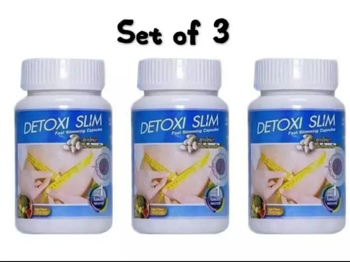 （set of 3）Original Detoxi Slim Diet Capsules | Lazada PH