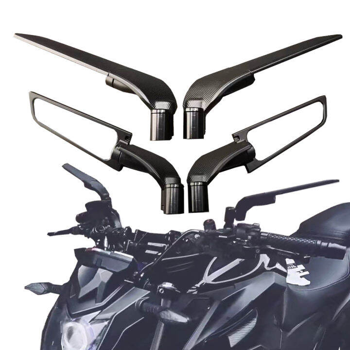New Cool Modified Universal Rotating Fixed Wind Wing Rearview Mirror ...