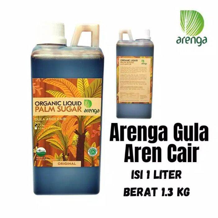 ARENGA 1 lt Organic Liquid Palm Sugar Gula Aren Cair Botol plastik ...