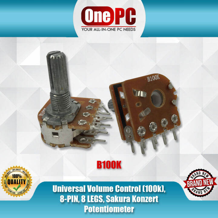Universal Volume Control (100k), 8-PIN, 8 LEGS, Sakura Konzert ...