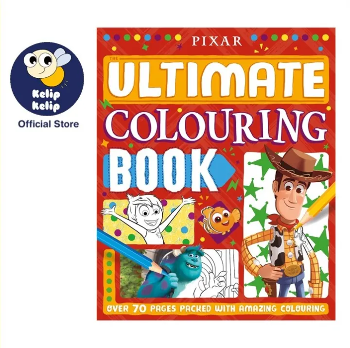 Disney Pixar The Ultimate Colouring Book For Kids With 72 Pages | Lazada