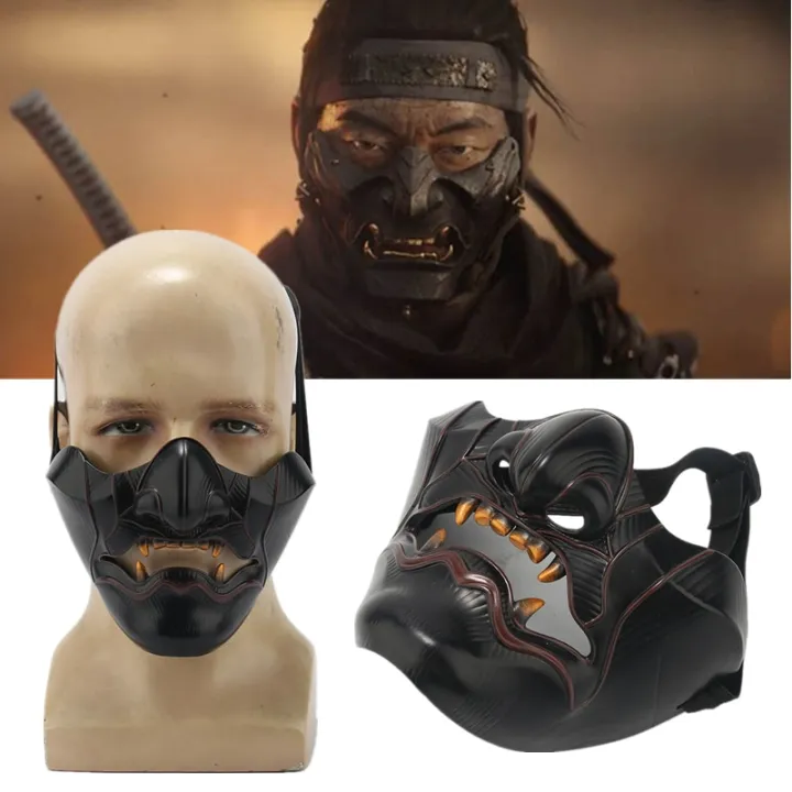Game Ghost Of Tsushima Jin Mask Cosplay Resin Masks Props ...