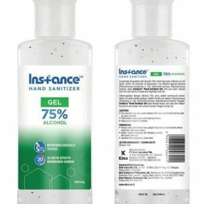 Instance Hand Sanitizer 100ml - Antiseptic Gel Aseptic - Kino | Lazada ...
