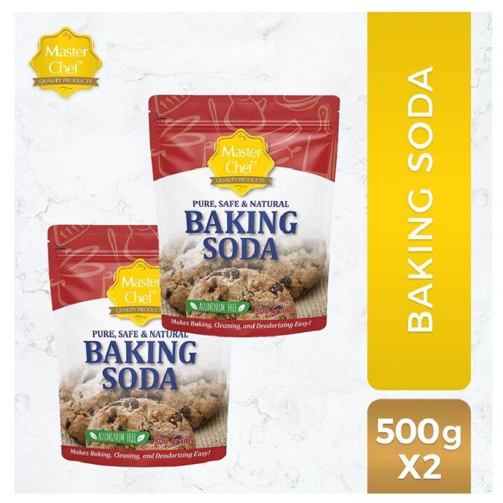 Master Chef Premium Baking Soda 500g - Bundle of 2s (Resealable) | Lazada PH