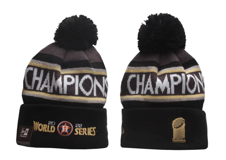 Houston Astros 2022 MLB World Series Champions Black Cuff Knit Beanie ...