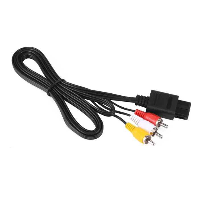 1.8M AV TV RCA Video Cord Cable for Nintendo for N64 Game Cable Audio ...