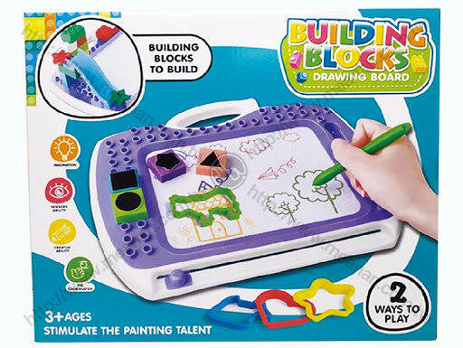 Educational Building Blocks + Drawing Board | Lazada PH