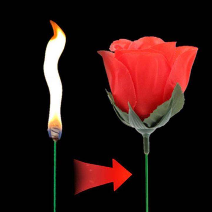Fire Magic Trick Rose for Stage Performance Magic Flame Appearing ...