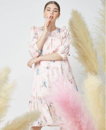 Nitan (นิทาน) เดรสให้นม ชุดคลุมท้อง Pinks | Lazada.co.th