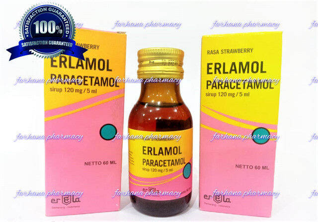 Jual Promo Erlamol Syrup 60 ml Rasa Strawberry / Paracetamol / Untuk ...