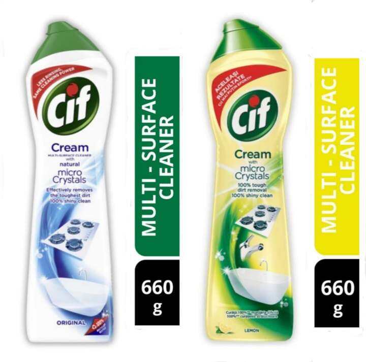 Cif Cleaning Cream ขนาด (660g.)ครีมทำความสะอาดขจัดคราบและฆ่าเชื้ออเนก ...