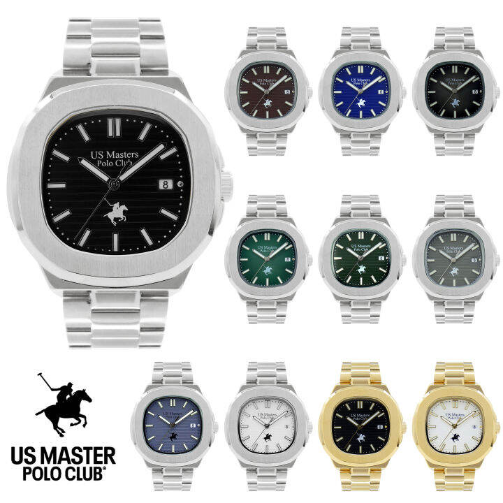 US Master Polo Club นาฬิกาข้อมือผู้ชาย สายสแตนเลส รุ่น USM-230602 ...