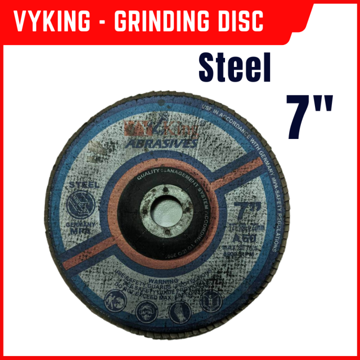 Vyking Grinding Disc Steel 7" (GD7SV) Sold per pc | Lazada PH