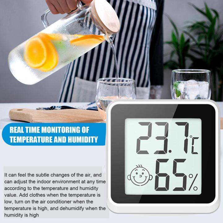 Digital Thermo-hygrometer Thermometer Humidity Temperature Gauge B3E6 ...