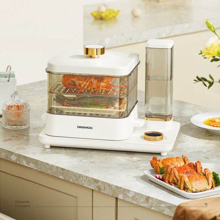 Daewoo Steamer ไฟฟ้า Home Mini Multi-Function Steam Pot Magic อุปกรณ์8L ...